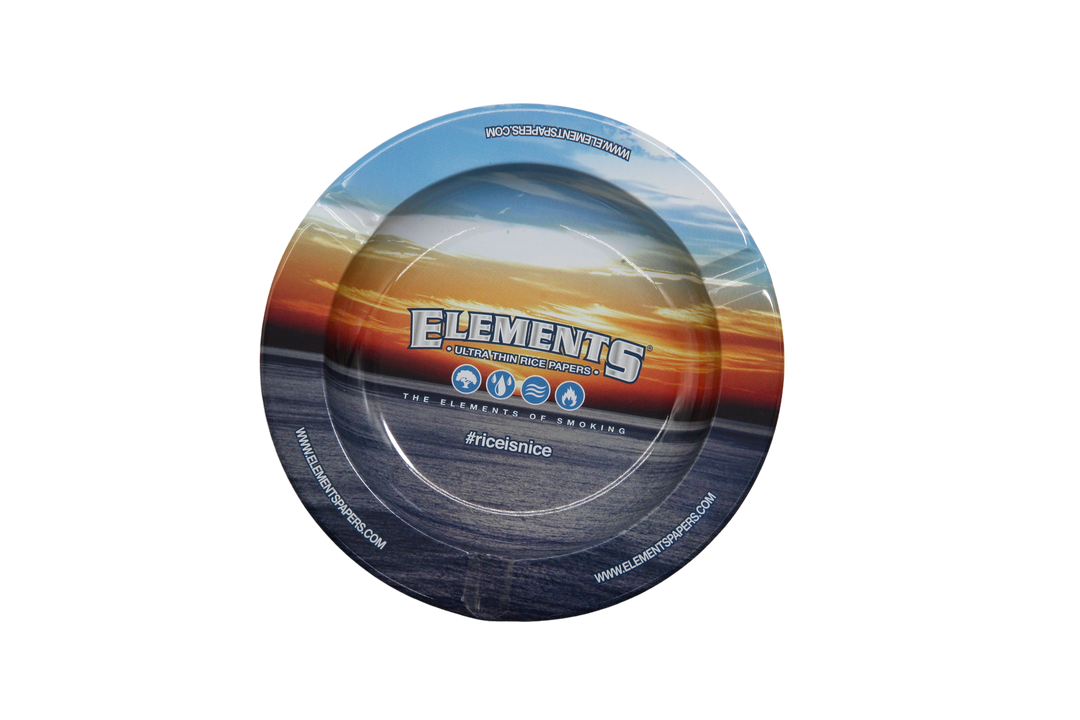 Elements - Blue Metal Ashtray With Magnet – The Re Up Store
